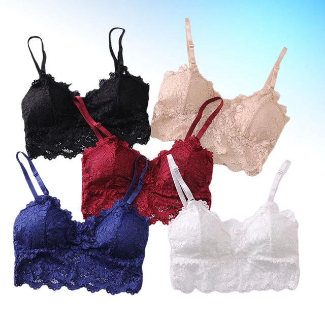 5 PCS TUBE Bralette Lace Strap Bra Women Underwear Camisole Underwear £ ...
