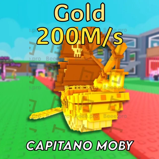 STEAL A BRAINROT Gold Capitano Moby 200M/s $40.47 - PicClick AU