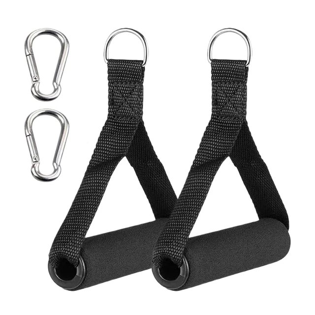 HEAVY DUTY EXERCISE Handles Gym Cable Machine Attachment Grip ...