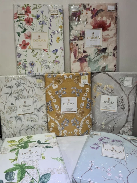 DORMA CURTAINS VARIOUS Designs Sizes Eyelet Pencil Pleat Blackout UK ...