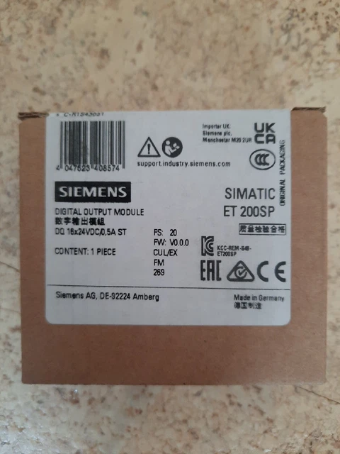 SIEMENS SIMATIC ET 200SP Digital Output Modul (6ES7132-6BH01-0BA0) EUR ...