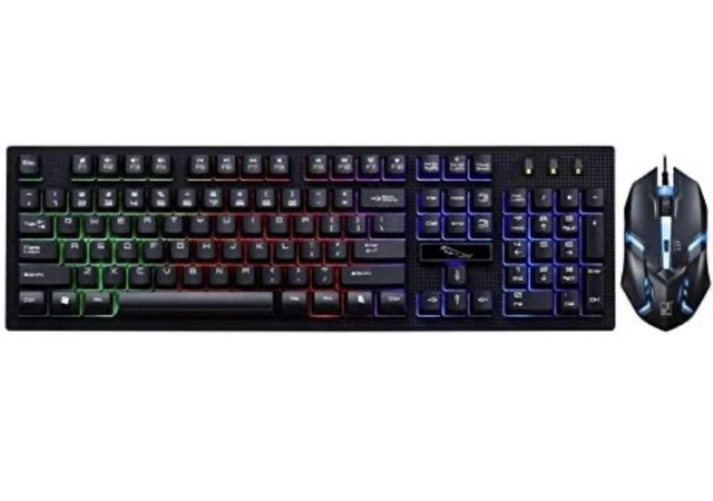 BACKLIT GAMING KEYBOARD & Mouse Combo G20 Fully RGB For Computer ...