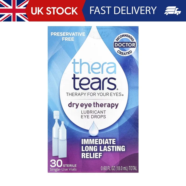 THERATEARS, DRY EYE Therapy, Lubricant Eye Drops, 30 Sterile Single-Use ...