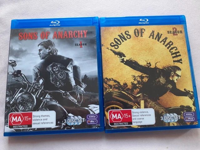 SONS OF ANARCHY Season 1 and 2 DVDs, Bluray, MA15+ £2.35 - PicClick UK