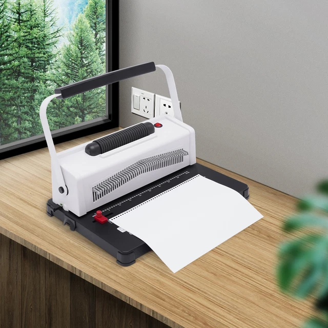 CALENDAR SPIRAL COIL A4 A5 Paper Punching Binding Machine 46 Holes Ring ...