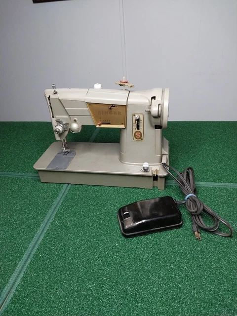 HEAVY DUTY SINGER 328K All Metal Sewing Machine TESTED WORKS MACHINE ...