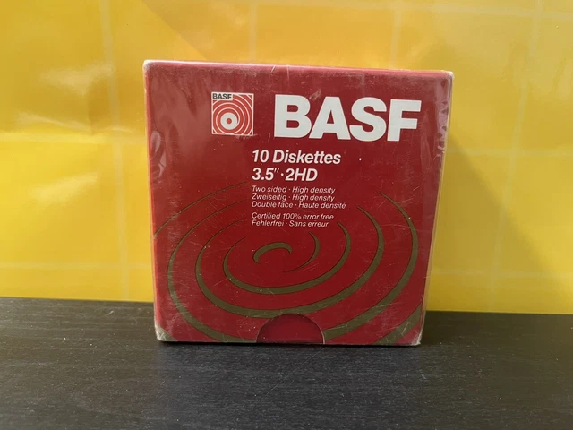 BASF 2HD 10 Disketten 3,5 Zoll *Neu* in OVP! EUR 12,35 - PicClick DE