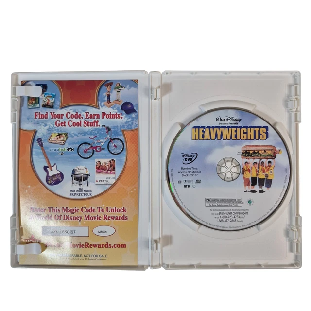 HEAVYWEIGHTS DVD DISNEY Comedy With Insert Ben Stiller Camp Movie $15. ...