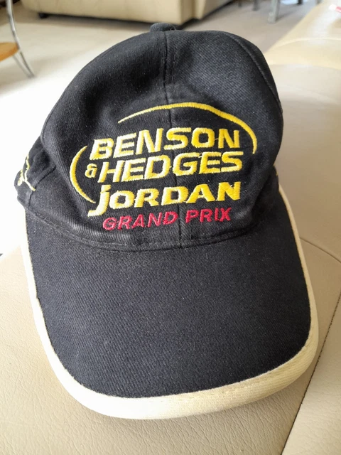 BENSON & HEDGES Jordan F1 Grand Prix 80s Black Vintage Adjustable Peak ...