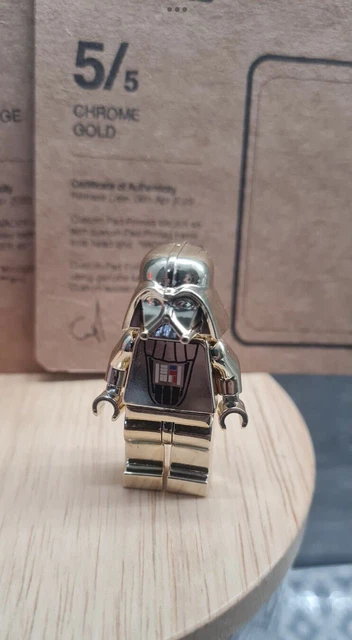 LEGO STAR WARS Custom Chrome Gold Darth Vader Minifigure £150.00 ...