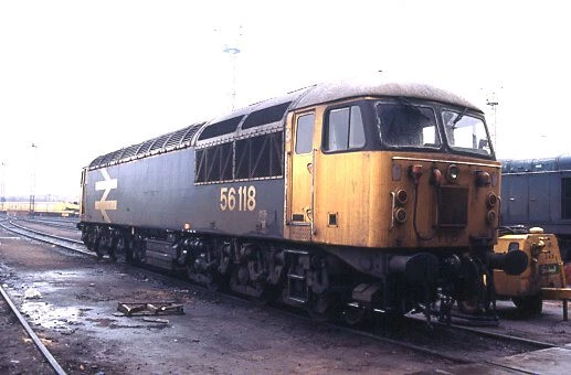 ORIGINAL COLOUR SLIDE of 56118 BR class 56 diesel loco £2.50 - PicClick UK