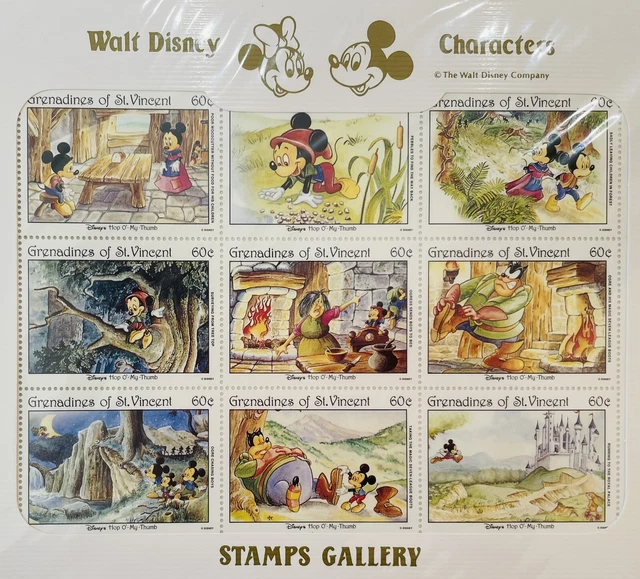 DISNEY POSTAGE STAMPS,WALT Disney Characters STAMPS GALLERY,rare £9.31 ...