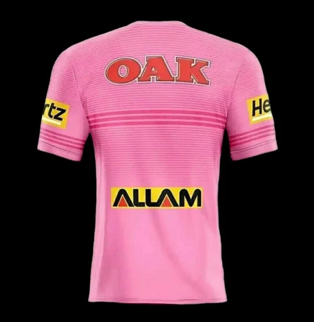 PENRITH PANTHERS JERSEY 2024 Men's Replica Away Pink Nrl Rugby League ...