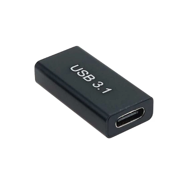 USB 3.0 COUPLER Female to USB Type C Female Adapter Mini Extension ...