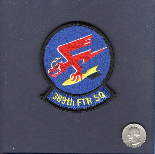 ORIGINAL 389TH FS Thunderbolts USAF F-15 EAGLE Fighter Squadron Patch ...