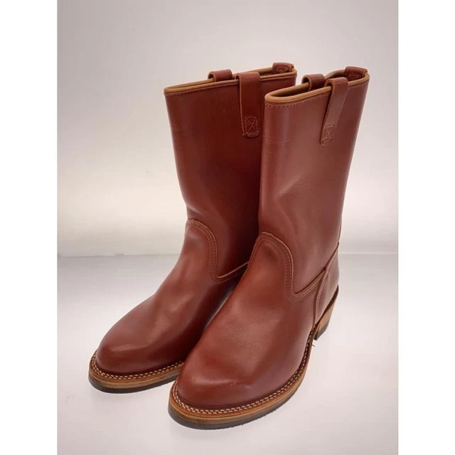 WESCO CUSTOM PECOS Boots Leather Brown US 8.5 Heel 5cm Height 33.5cm ...