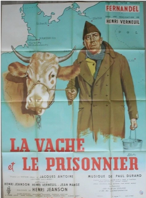 LA VACHE ET LE PRISONNIER Affiche Cinéma ORIGINALE Movie Poster ...