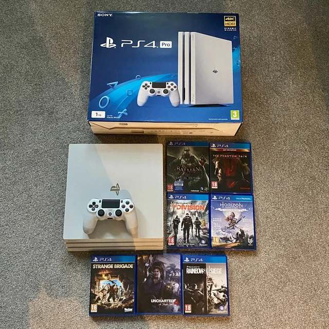 PLAYSTATION 4 PS4 Pro 1Tb Original Box Inserts Controller 7 Games ...
