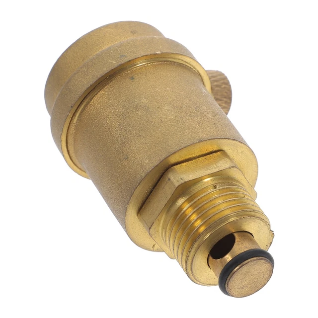 BRASS AUTOMATIC PRESSURE Relief Deflation Valve Air Vent Boiler Release ...