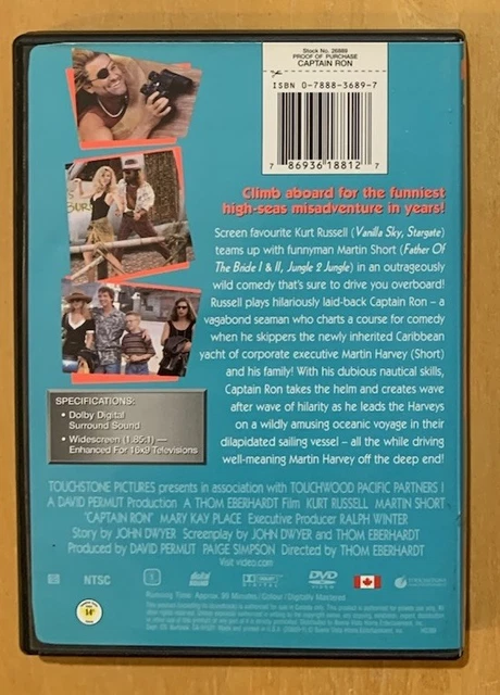 CAPTAIN RON (DVD, 1992) Kurt Russell *CDN SELLER* $10.99 - PicClick CA