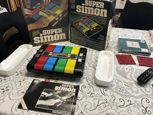 VINTAGE SUPER SIMON By Mb Games. Complete With Instruction Book In Original Box. £32.00 ...