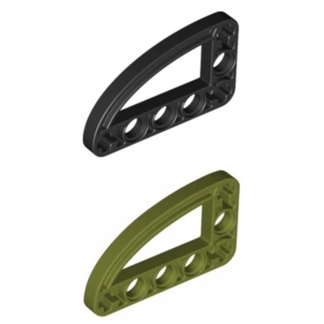 6 X LEGO Blue Technic Liftarm Modified L-Shape Ellipse 3 x 5 32250 N1 ...