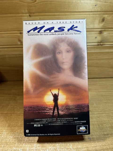 MASK VHS 1985 Rocky Dennis Story Cher Eric Stoltz Sam Elliott Movie $9. ...