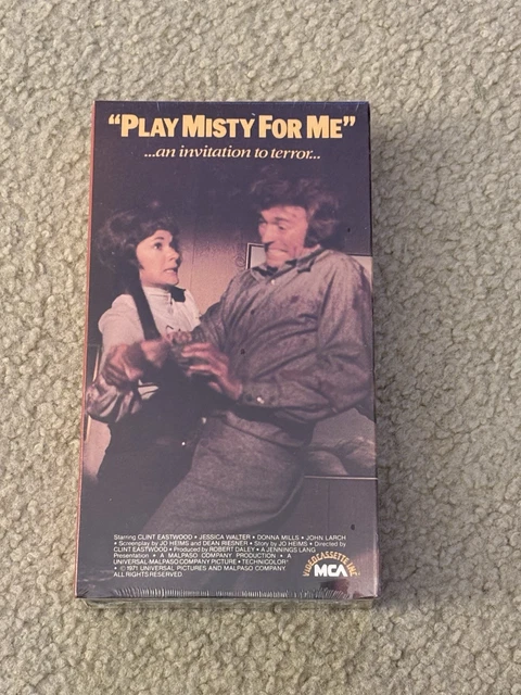 PLAY MISTY FOR Me Vhs Clint Eastwood Jessica Walter MCA Rainbow Horror ...