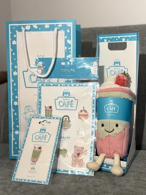 JELLYCAT SHANGHAI EXCLUSIVE 2025, Berrity Latte (Strawberry Matcha ...