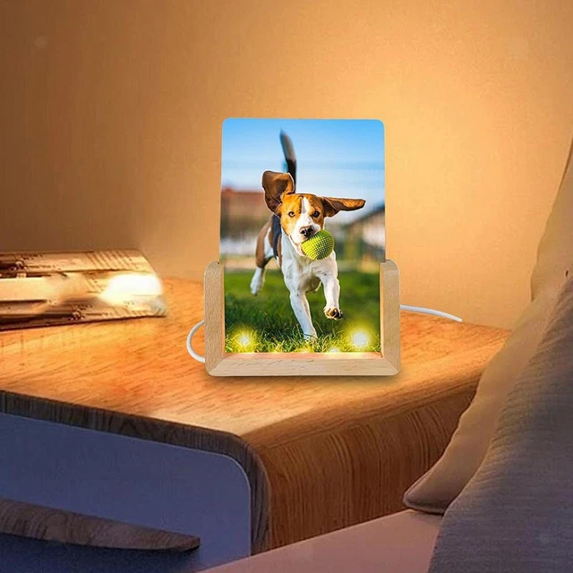 SUBLIMATION NIGHT LIGHTS Blank Acrylic Photo Frame Panel Night Led Lamp ...
