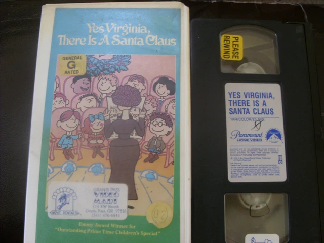 YES VIRGINIA, THERE is a Santa Claus VHS 1985 Original Version $7.00 ...