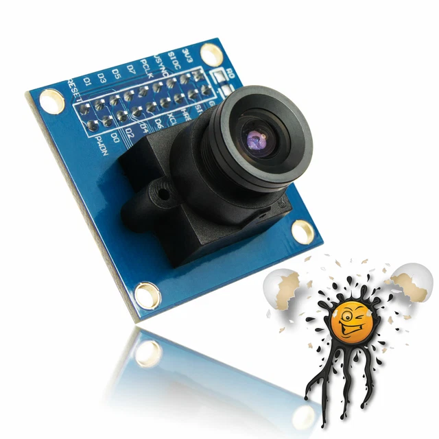 ESP32 AVR I2C Camera Modul OV7670 Modul 640x480 3MBits Acryl Halter EUR ...