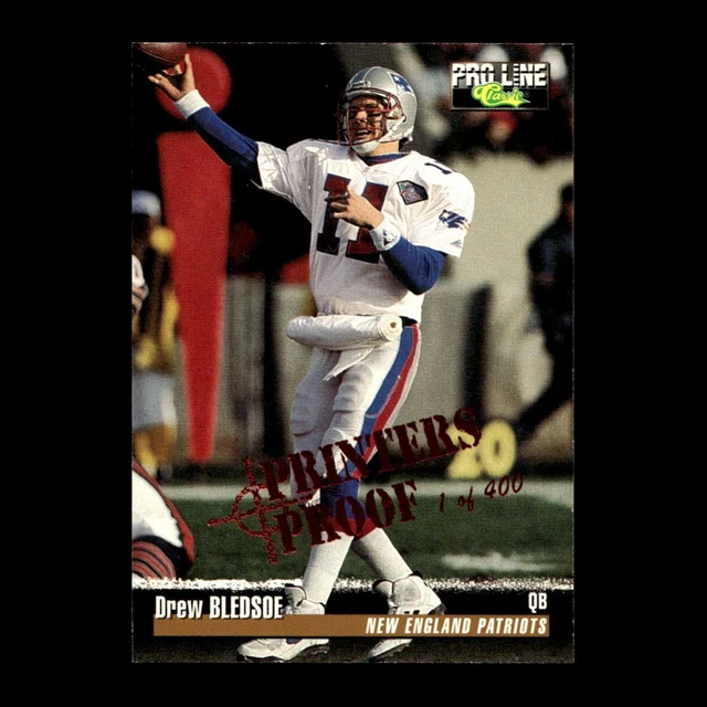 IMPRIMEURS DREW BLEDSOE 1995 Pro Line épreuve / 400 New England ...