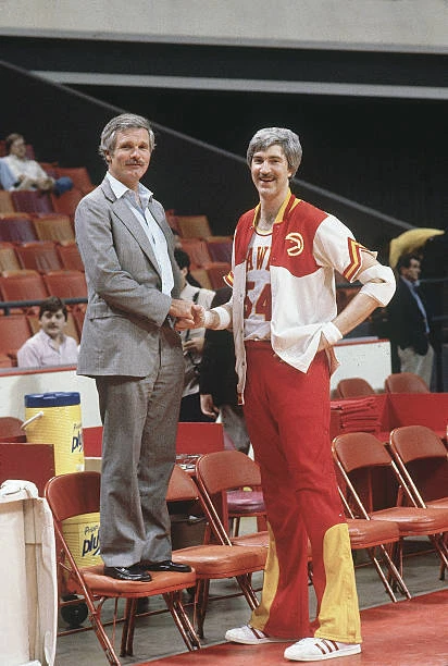 BASKETBALL ATLANTA HAWKS Owner Ted Turner And Tom Mcmillen 1982 OLD ...
