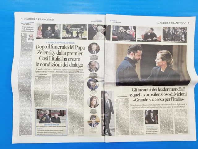 LE TEMPS 27 April 2025 Funeral Pope Francesco Bergoglio Trump Zelensky ...