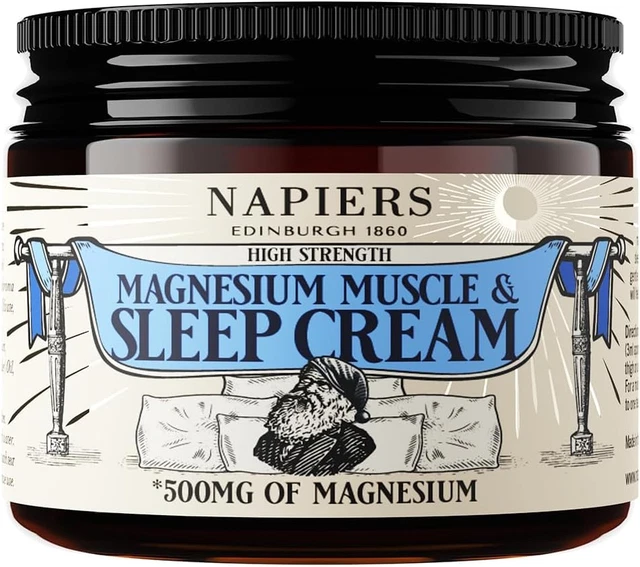 NAPIERS HIGH-STRENGTH MAGNESIUM Muscle & Sleep Cream - 500Mg Zechstein ...