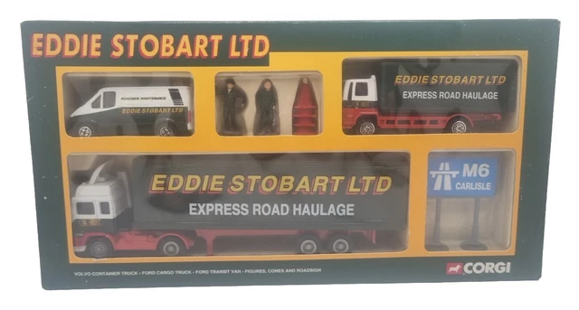 CORGI EDDIE STOBART Volvo Container Ford Cargo Truck & Transit Van ...