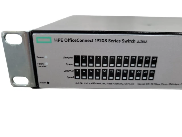 HPE OFFICECONNECT 1920S | 24-Port Gigabit Managed Switch | JL381A | 2x ...