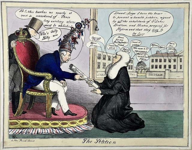 WILLIAM IV ROI Henry Brougham Caricature Lithographie 1831 EUR 201,28 ...