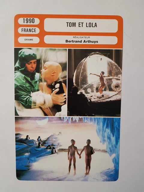 CARTE FICHE CINEMA 1990 TOM ET LOLA Neil Stubbs Mélodie Collin Cécile ...