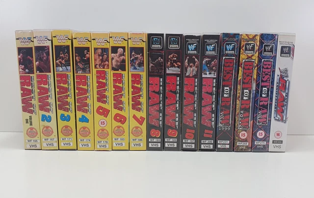 WWF / WWE VHS 15x Best of Raw Complete Wrestling Tape Set Bundle / Job ...