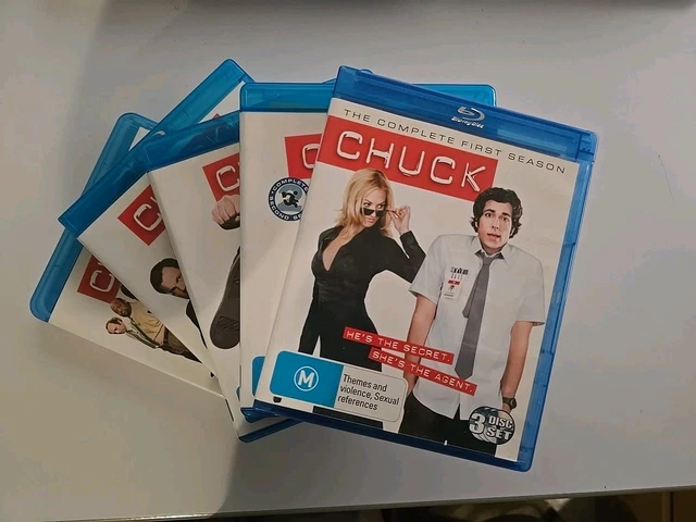 CHUCK COMPLETE SEASON 1 2 3 4 5 Blu-ray Aus Release Region B - 17 Discs ...