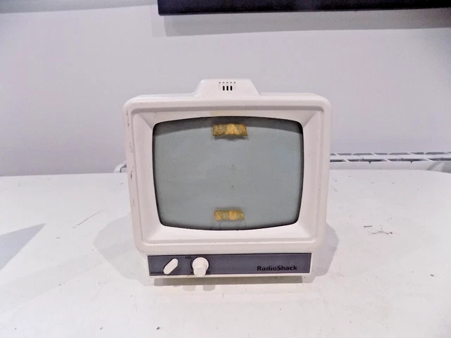 VINTAGE RADIOSHACK 1 Channel Observation Monitor White UNTESTED SPARES ...