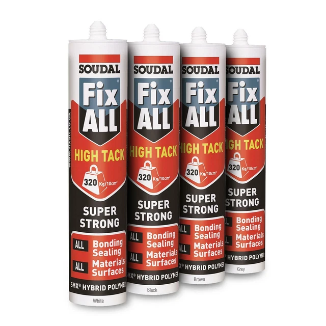 SOUDAL FIX ALL Silicone High Tack SMX Sealant Strong Bond Adhesive ...