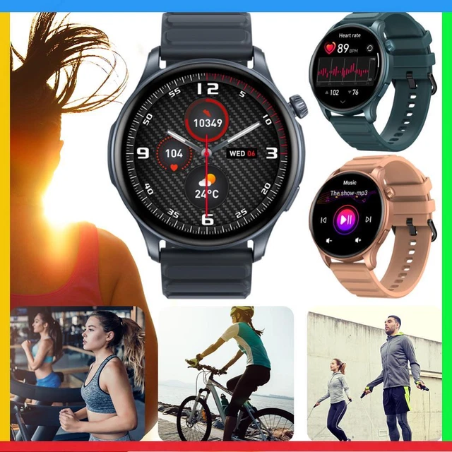 SMARTWATCH MIT AMOLED-DISPLAY 143-Zoll-Bildschirm Gesundheits-Fitness-Tracker BT EUR 22,73 ...