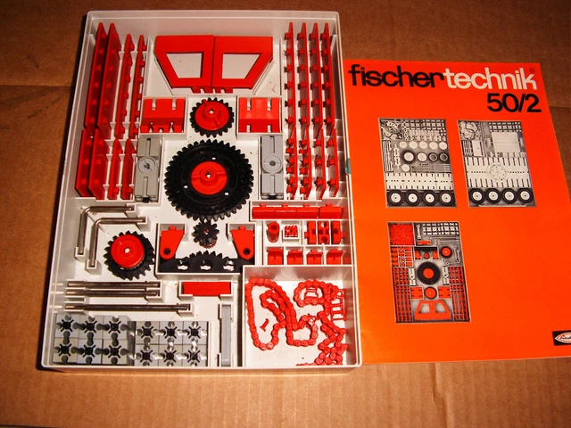FISCHERTECHNIK BAUKASTEN 50/2 Grundkasten*, mit Beschreibung, TOP EUR ...