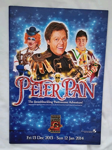 JIMMY OSMOND PETER Pan Panto Programme Swansea 2014 £10.00 - PicClick UK