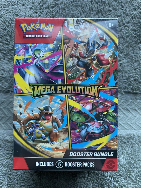 POKÉMON TCG MEGA EVOLUTION Booster Bundle 6 Booster Pack Pokemon ...
