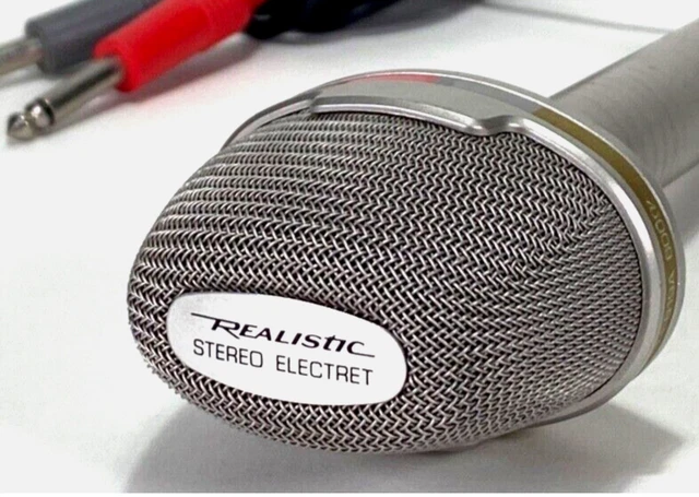 VINTAGE 1980S REALISTIC Stereo Twin 1/4” Jack XY Cardioid Condenser ...