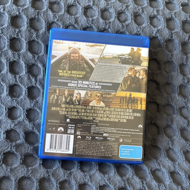 TOP GUN - Maverick 2022 Blu Ray - Tom Cruise Miles Teller Jennifer ...